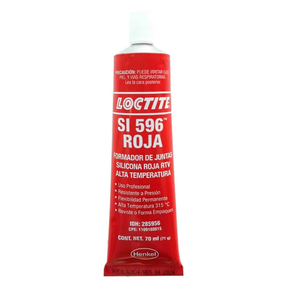 Silicon RTV Rojo Alta Temp 70ML 34206 Loctite - Ferretería La Fragua